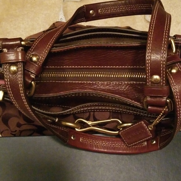 Coach | Bags | Brown Coach Signature Medium Bag | Poshmark